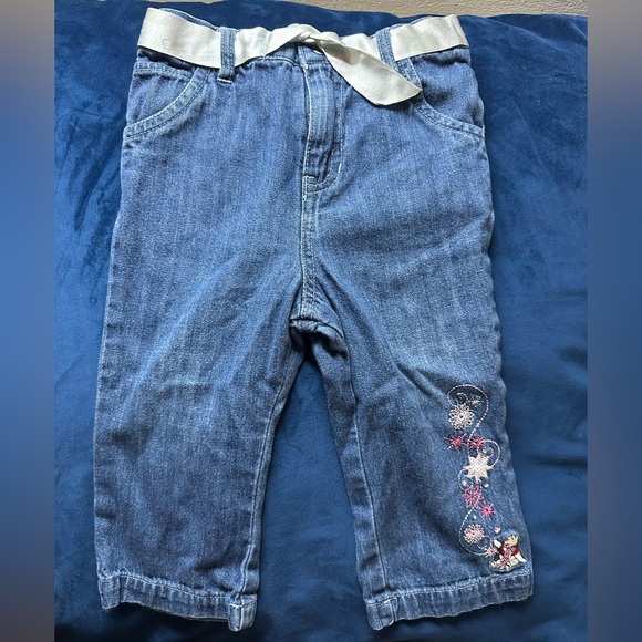 Disney | Bottoms | Disney Blue Jeans With Embroidered Accents | Poshmark